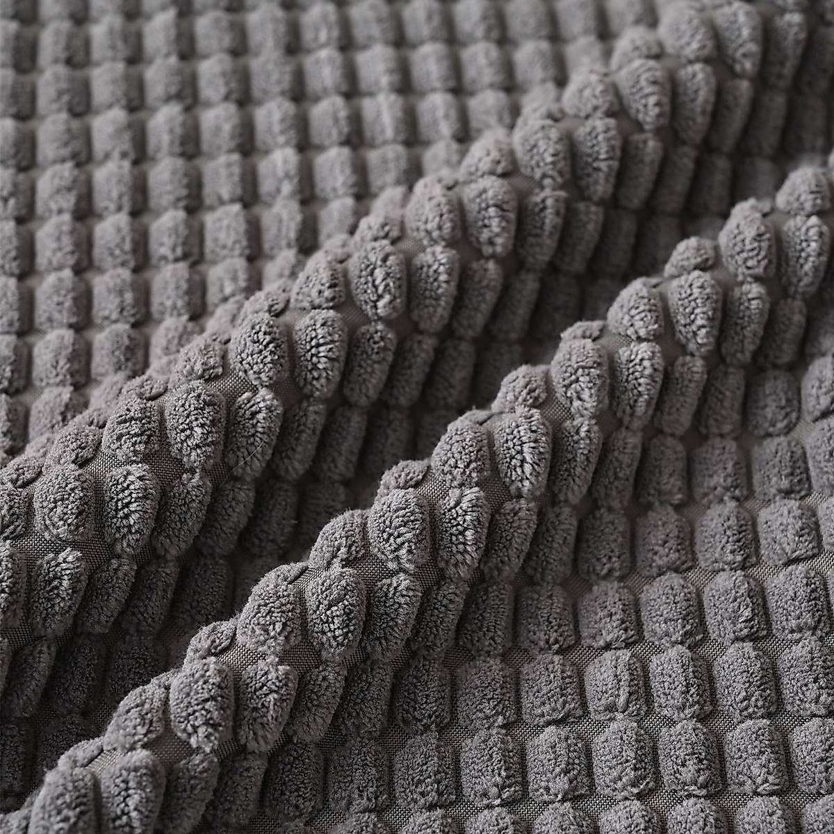 NAVIBULE Corduroy Throw Pillow Covers 18x18 Soft Decorative Pillow Covers Plain Dark Gray Throw Pillows for Couch Bed Sofa Pack of 2(18 x 18IN, Dark Gray)