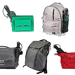 Ergonauts Windproof Vented Double Canopy Travel Umbrella with Teflon Coating - Portable Compact Foldable Lightweight Design and High Wind Resistance (Green)