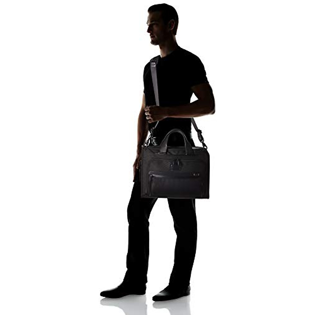 TUMI - Alpha 3 Slim Deluxe Portfolio Bag - Organizer Briefcase for Men and Women - Black