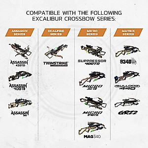 Excalibur PROFLIGHT 20 in. Crossbow Arrows, 6 Pack, White