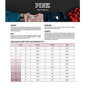 Victoria's Secret PINK Polar Fleece Jogger Pajama Set, PJ Set for Women, 2 Piece Lounge Set PJs, Flannel Pajamas Women, Women's Sleepwear, Red (XL)