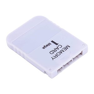 Memory Card Portable 1MB Memory Card Stick for Sony PS1 Compatible with Any One Games White [video game] [video game]