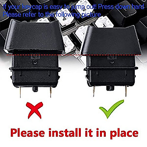 yue Performance Gaming keycaps Replacement for Romer-G Switch Logitech G310 G413 G613 G810 K840 G910 Mechanical Keyboard (Bump 12 Keys, Black)