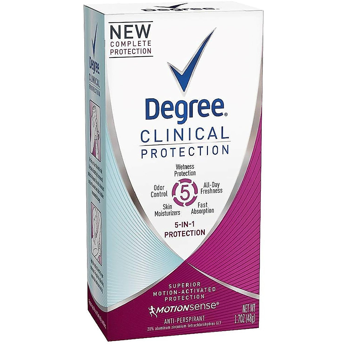 Degree Clinical Protection 5-in-1 Antiperspirant 1.70 oz (3 Pack)