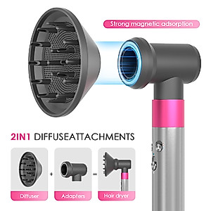 ENERIDEA Diffuser and Adaptor Compatible with Dyson Airwrap,Attachments for Airwrap Styler Converting Blow Dryer Combination,Gifts for Women