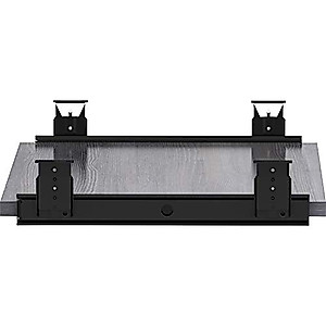 Lorell Essential Keyboard Tray, 26" x 0.8" x 15.4", Charcoal