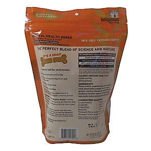 Indigenous Grain Free Dental Health Bones 2 Flavor Variety Bundle: (1) Smoked Bacon Flavor, and (1) Carrot & Pumpkin Flavor, 17 Oz. Ea.