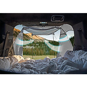 KAMPKEEPER SUV Car Tent, Tailgate Shade Awning Tent for Camping, Vehicle Camping Tents Outdoor Travel (Gray)