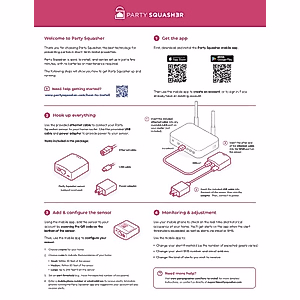 Party Squasher Home Occupancy Monitoring Service: Whole Home Sensor and Mobile App with 1-Year Subscription