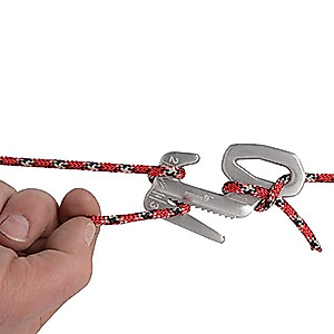 Rope Tightener, 3-1/2 in., Aluminum, Silver