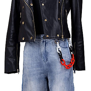 Allzedream Resin Purse Strap Acrylic Handbag Chain Replacement Shouder Bag (16in, Cool)