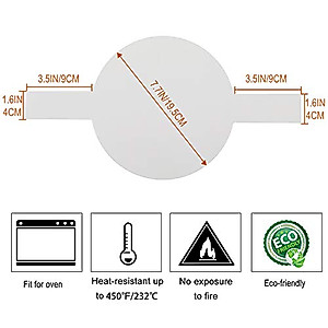 8 Inch Parchment Paper Rounds, Set of 100, Non Stick Baking Parchment Circles, Cake Parchment Rounds with Lift Tabs for Baking