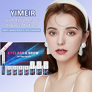 Lash Lift Kit Eyelash Lift Kit - 2024 4 in1 Eyelash Perm suit & Brow Lamination Kit - Ultra-Luxury Professional Lash Perm Kit - DIY Eyelash Eyebrow Curling Set for Salon Home (Black)