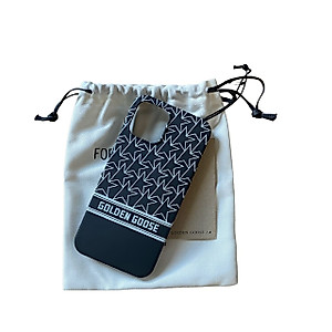 Golden Goose Iphone 12 Pro Case Monogram Black