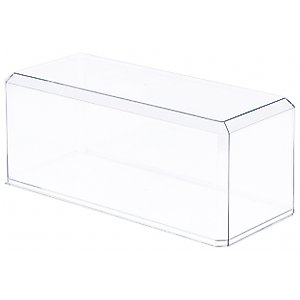 Pioneer Plastics 355C Clear Plastic Display Case for 1:18 Scale Cars, 13" W x 5.5" D x 5" H (Mailer Box)