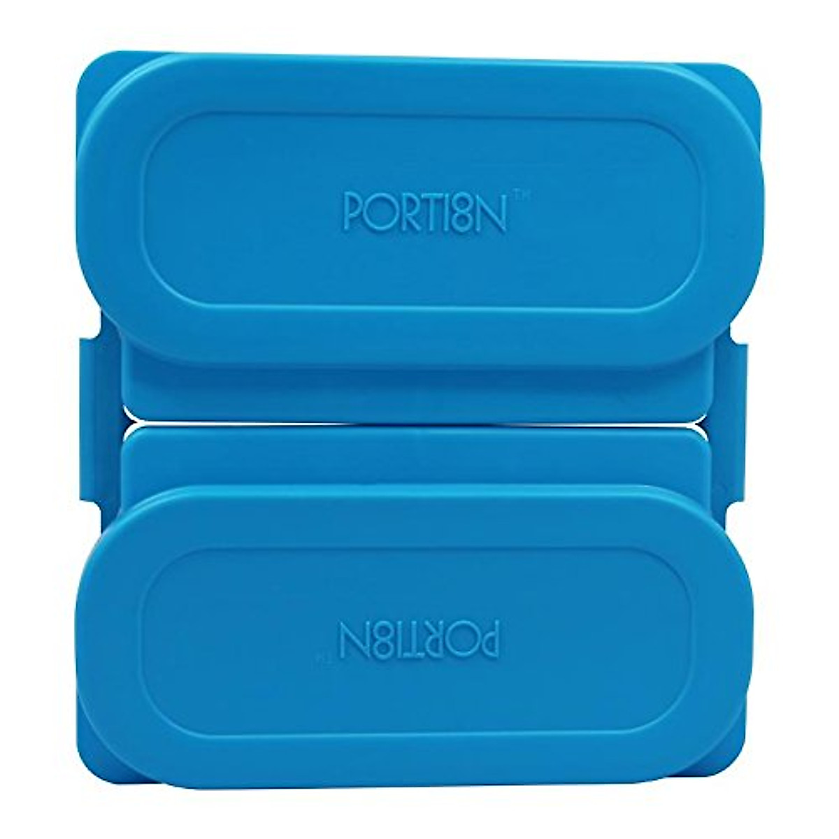 BariWare Portion8 Plate Set Brilliant Blue