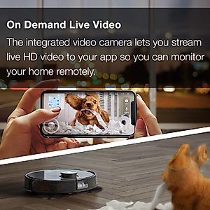 ECOVACS Deebot Ozmo T8 AIVI Robot Vacuum Cleaner & Mop with Auto-Empty Station, Smart Objection Recognition, Advanced Laser Mapping, High Efficiency Filter Ideal for Pet Hair, 3+ Hours of Runtime