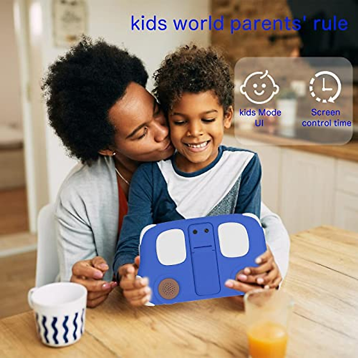 ATOZEE 8 Inch Kids Tablet, Android 11 Toddler Tablet, 32GB ROM+2GB RAM, Quad-core Processor, 1280x800 IPS HD Eye-Care Touchscreen, 8MP Camera Tablets PC with Silicone Case