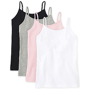The Children's Place,Girls Basic Cami 4-Pack,Multi CLR,M (7/8)