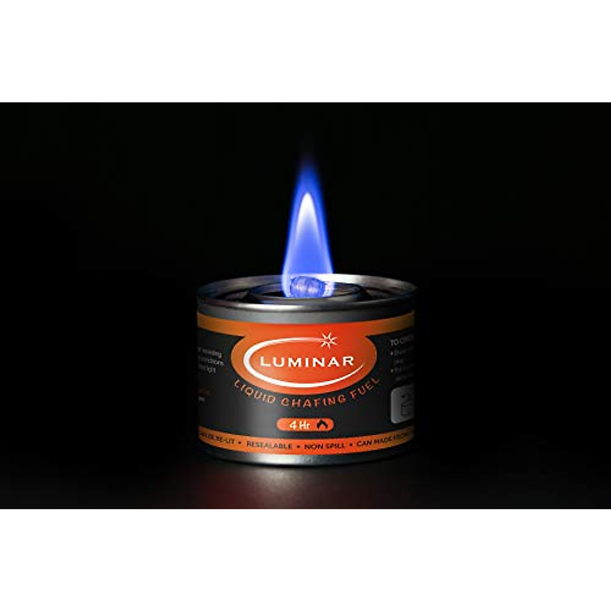 24 pc 4 Hour Liquid Cooking Chafing Dish Fuel Cans, Food Warmer Heat for Buffet Burners, Parties, Weddings, Banquets, Catering Events, Bulk, Easy to Open, Resealable Covers