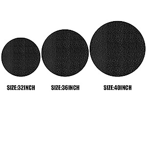 Yuhoo Round Fire Pit Mat, 40 inch Patio Fireproof Mat, Fireproof Pad Heat Deflector BBQ Floor Protective Mat, Reusable Deck Protector for Wood Burning&Gas Fire Pit Pad, BBQ Smoker(Size:40inch)