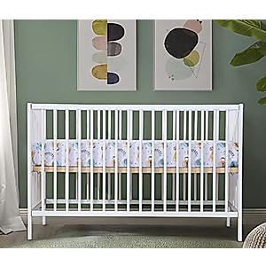 bimocosy Fitted Crib Sheets for Boys 4 Pack, Size 28"x 52" for Standard Crib and Toddler Mattresses, Super Soft Breathable Microfiber Baby Crib Mattress Sheet, Stars/Woodland Animals/Grey/Light Green