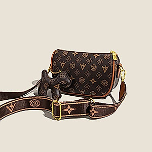 GUSEES Small Leather Crossbody Bags for Women Small Medium Size, Coffee