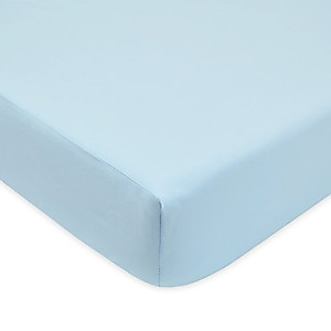 American Baby Company Ultra Soft Velvety Fitted Crib Sheet, Blue, for Boys and Girls