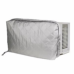 Saycker Air Conditioner Cover with Drawstring, AC Unit Covers for Inside, Window AC Unit Cover, Prevents Draft, Washable Design(Size:17x13x3 inch)