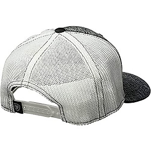 ARIAT Men's White Heather Offset Logo Cap, One Size