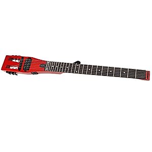 Anygig Electric Guitar Practice Portable Travel 82CM 1.6KG Cherry Matte 25.5" Full Scale with Gigbag Right Handed