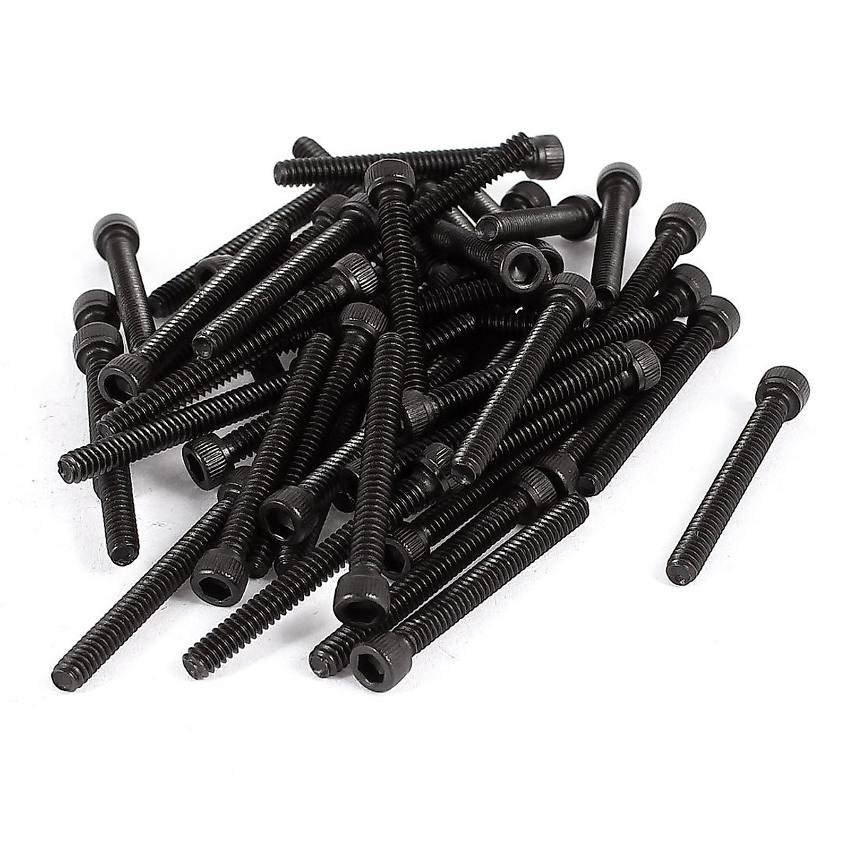 uxcell 50 Pcs 12.9 Alloy Hex Key Socket Head Cap Screws Bolts UNC 4#-40x1