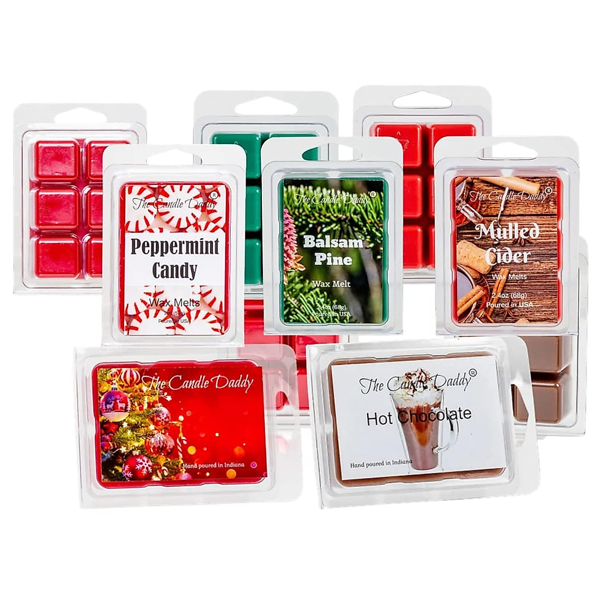 The Candle Daddy Christmas Nice List - Chapter 1-5 Amazing Christmas Wax Melts - 30 Total Cubes - 10 Total Ounces