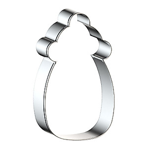 Baby Bottle Cookie Cutter Set for Baby Shower Baking, 5/4/3/2 inch, 4 Piece, Stainless Steel