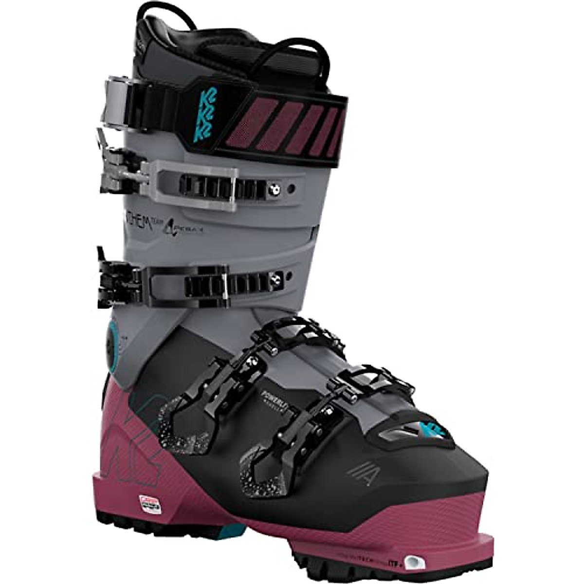 K2 Anthem Team Womens Ski Boots Grey/Pink 6.5 (23.5)