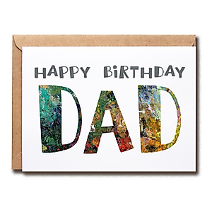 Happy Birthday Dad - Dad Birthday Card - Dad Card - Card For Dad Modern - Dad Birthday Card - Card For Dad