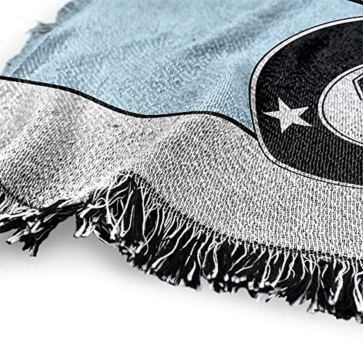 LOGOVISION Wonder Woman Blanket, 50"x60" Comic Cover Woven Tapestry Cotton Blend Fringed Throw