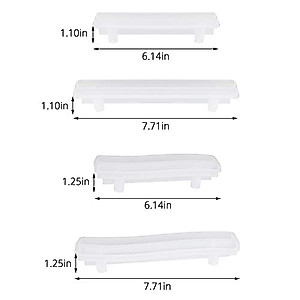 4PCS Handle Molds for Resin Casting, Gartful Silicone Tray Handle Molds, Epoxy Resin Handle Molds for Serving Board, Agate Platter, Jewelry Tray, Cabinet Cupboard, Home Decor, 4 Styles