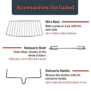 COSORI Smart 12-in-1 Air Fryer Toaster Oven Combo Convection Rotisserie & Dehydrator for Chicken, Pizza and Cookies, Recipe&Accessories Included, 30L, Silver – A Certified for Humans Device