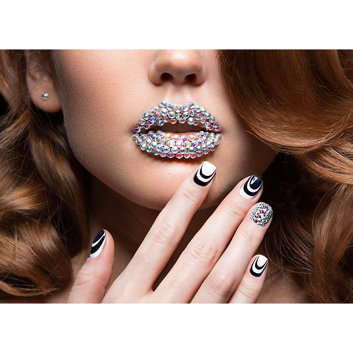 4200 Pieces Flat Back AB Rhinestones for Craft, Round Crystal Gems Stickers for Clothes, 1.5 mm - 4.8 mm, 6 Sizes