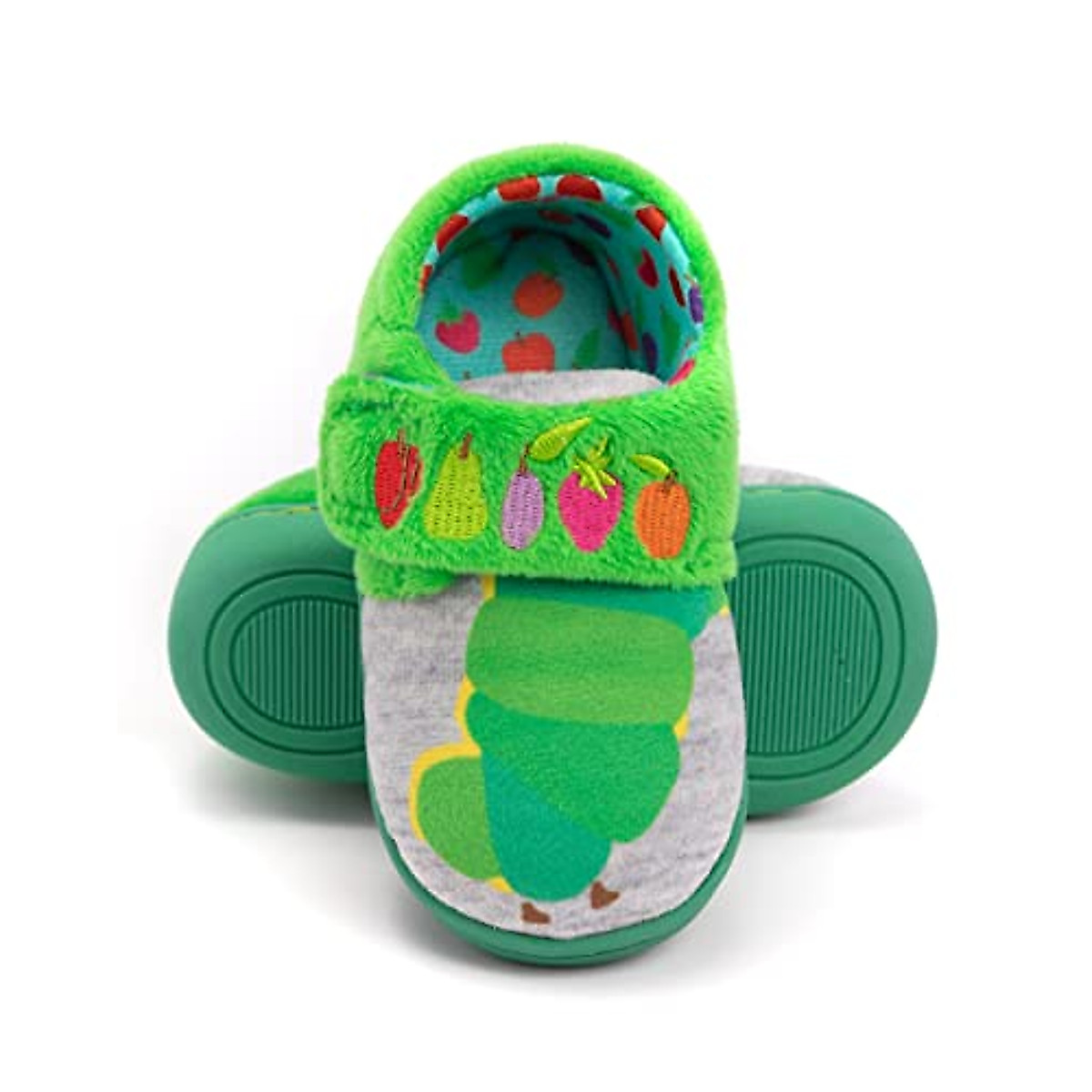 Eric Carle The Very Hungry Caterpillar Slippers Kids Toddlers Girls Book Shoes 4.5 US Toddler