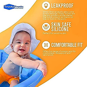 Reusable Swim Diaper, The ONLY Leakproof, Sand-Proof Swim Diaper for Babies & Toddlers, Boys & Girls, Skin-Safe Silicone, Perfect for Pools, Ocean & Beach