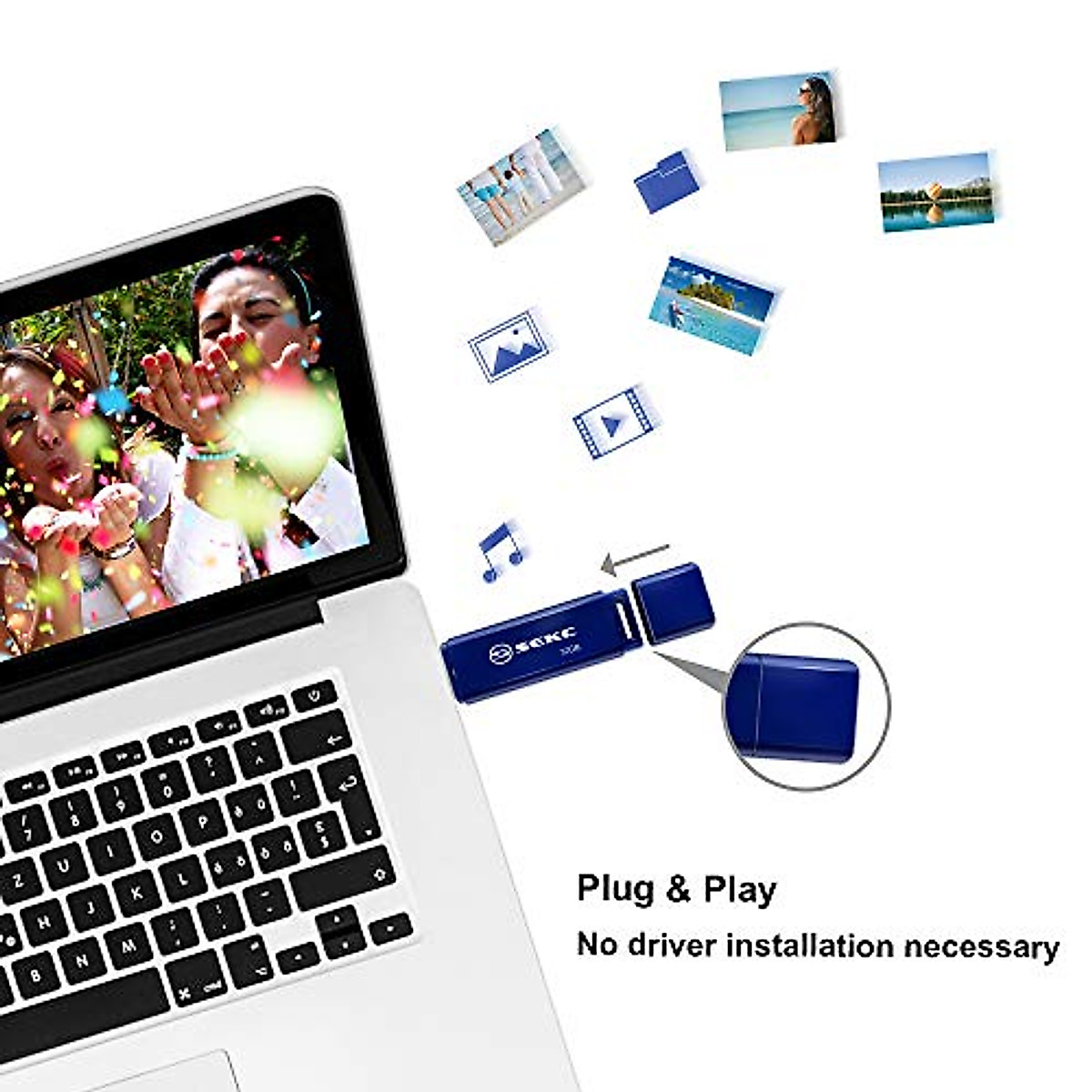 SEKC 32GB 2Pack USB 2.0 Flash Drive - SEU2252P32G