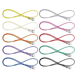 Hifot Eyeglasses Strap Eyewear Retainer 10 Pack, Sunglasses Reading Glasses Holder Strap for Men Women, Spectacles Chain Lanyard Cord