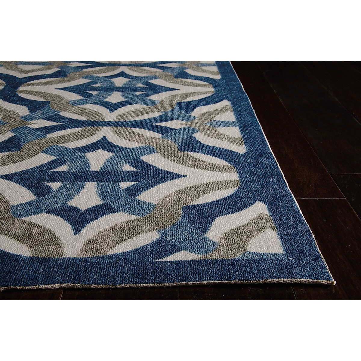 Waverly Sun N' Shade Indoor/Outdoor Celestial 5'3'' x 7'5'' Area-Rug, Easy-Cleaning, Non Shedding, Bed Room, Living Room, Dining Room, Backyard, Deck, Patio (5x7)