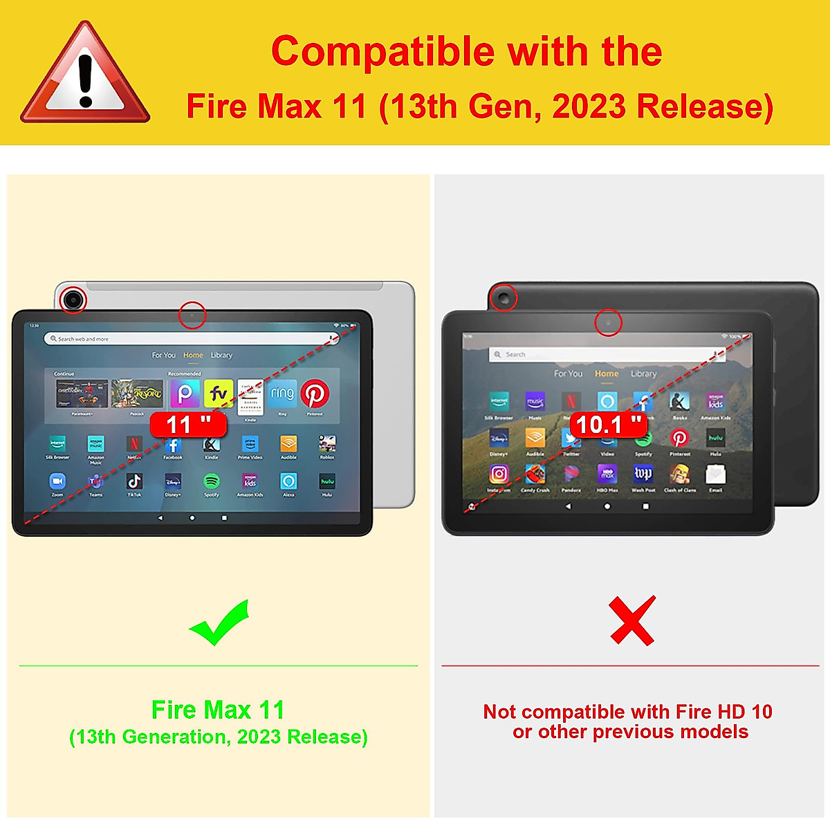 Fintie Case for Amazon Fire Max 11 Tablet (13th Generation, 2023 Release) - Ultra Lightweight Slim Shell Stand Cover with Auto Wake/Sleep, Black