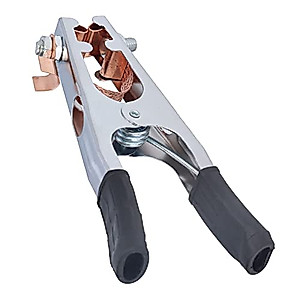 Ground Clamp, 500A Large Contact Area 45mm Maximum Opening Grounding Clip Stainless Steel Body for Welder