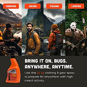 Ben's Clothing & Gear Insect Repellent - Long-Lasting Insect Protection Spray for Clothes & Gear - Contains Permethrin & Lasts Up to 6 Weeks - 24 fl oz