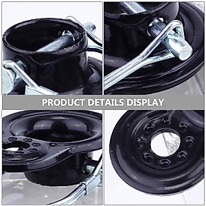 BESPORTBLE 1 Set Bike Trailer Hitch Connector Bike Hook up Stroller Coupler Trailer Bike Trailer Hitch Adapter Tractor Appendix Bike Kids Trailer Stainless Steel pet Accessories Adapter