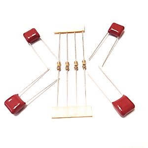 4 Pack Treble Bleed Kits .0022uf Film Caps 150k Fits Humbuckers or Single Coils